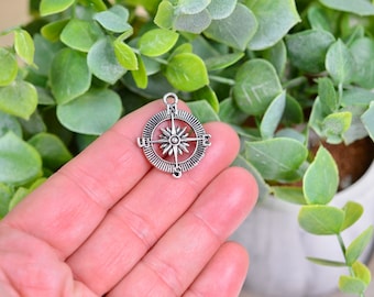 Compass Charms - Etsy