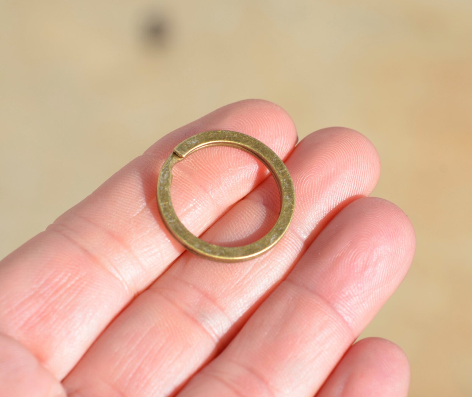 10 Key Ring Split Ring Bronze Tone Holders F410 - Etsy