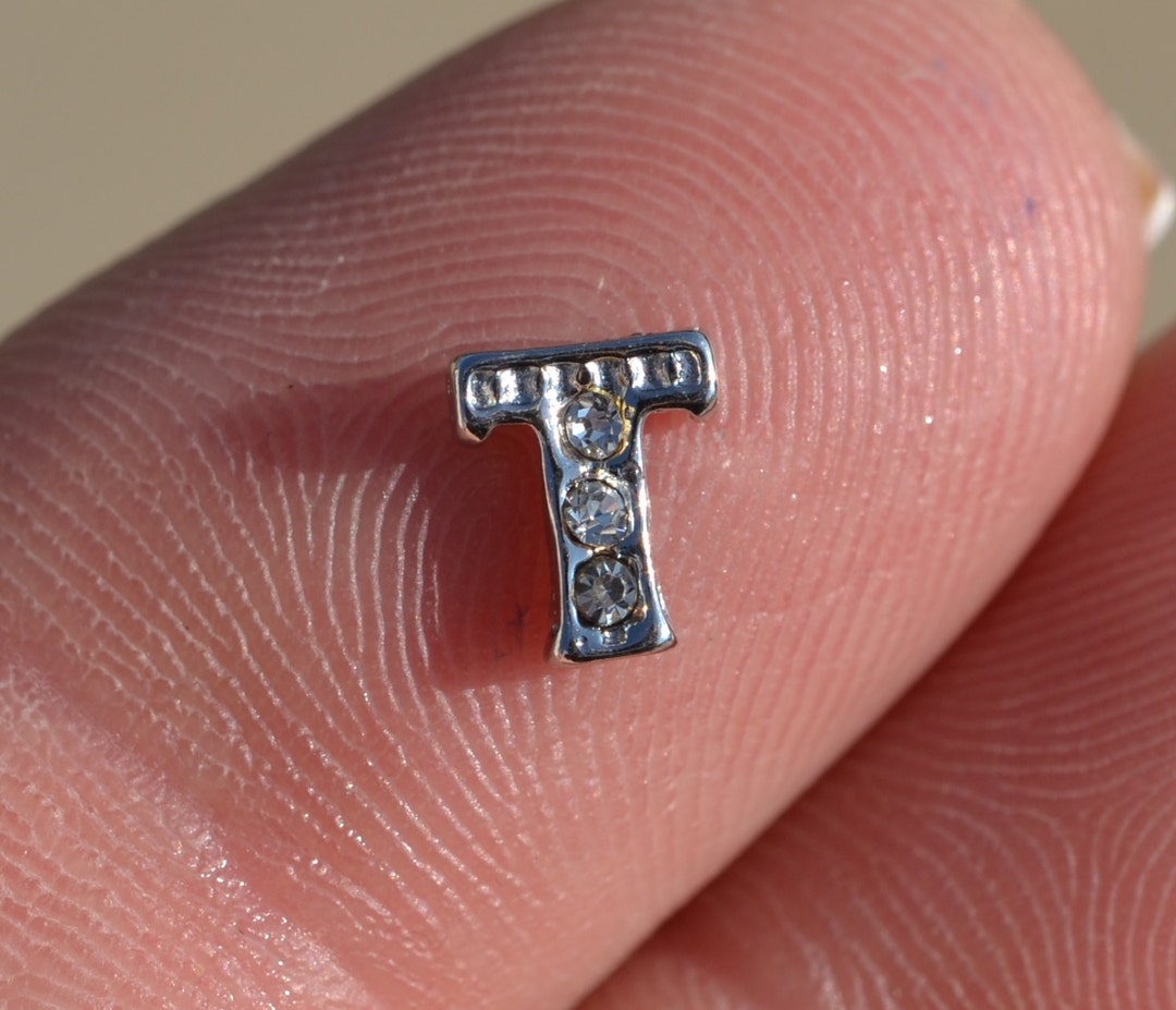 1 Memory Locket Letter T Charm FL352 - Etsy
