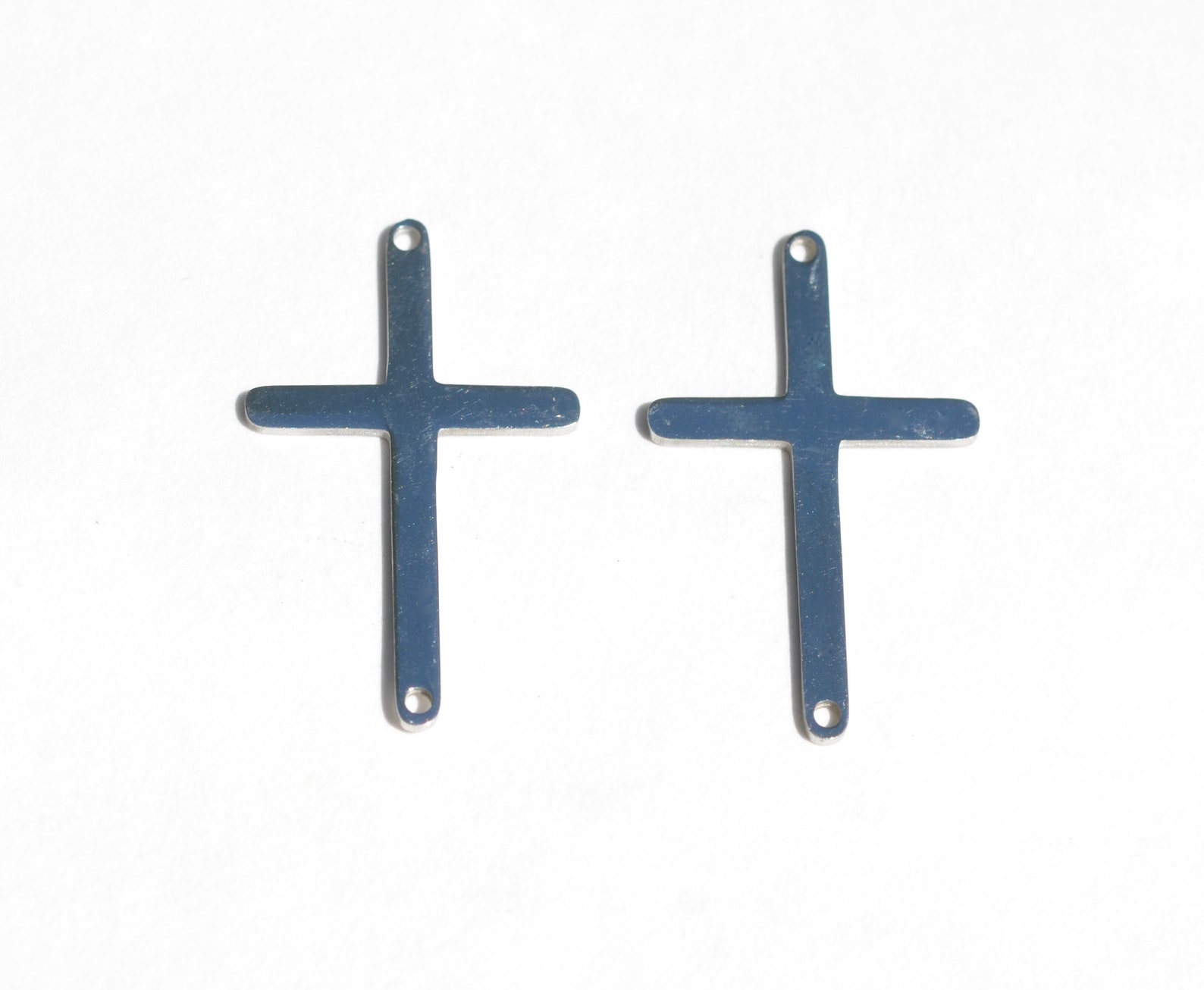 BULK 10 Stainless Steel Cross Connector 30mm Charm SC6919 - Etsy
