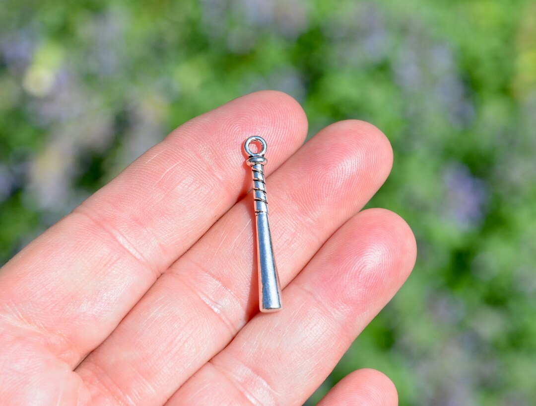 1 Baseball Bat 3D Silver Tone Charm SC2830 - Etsy