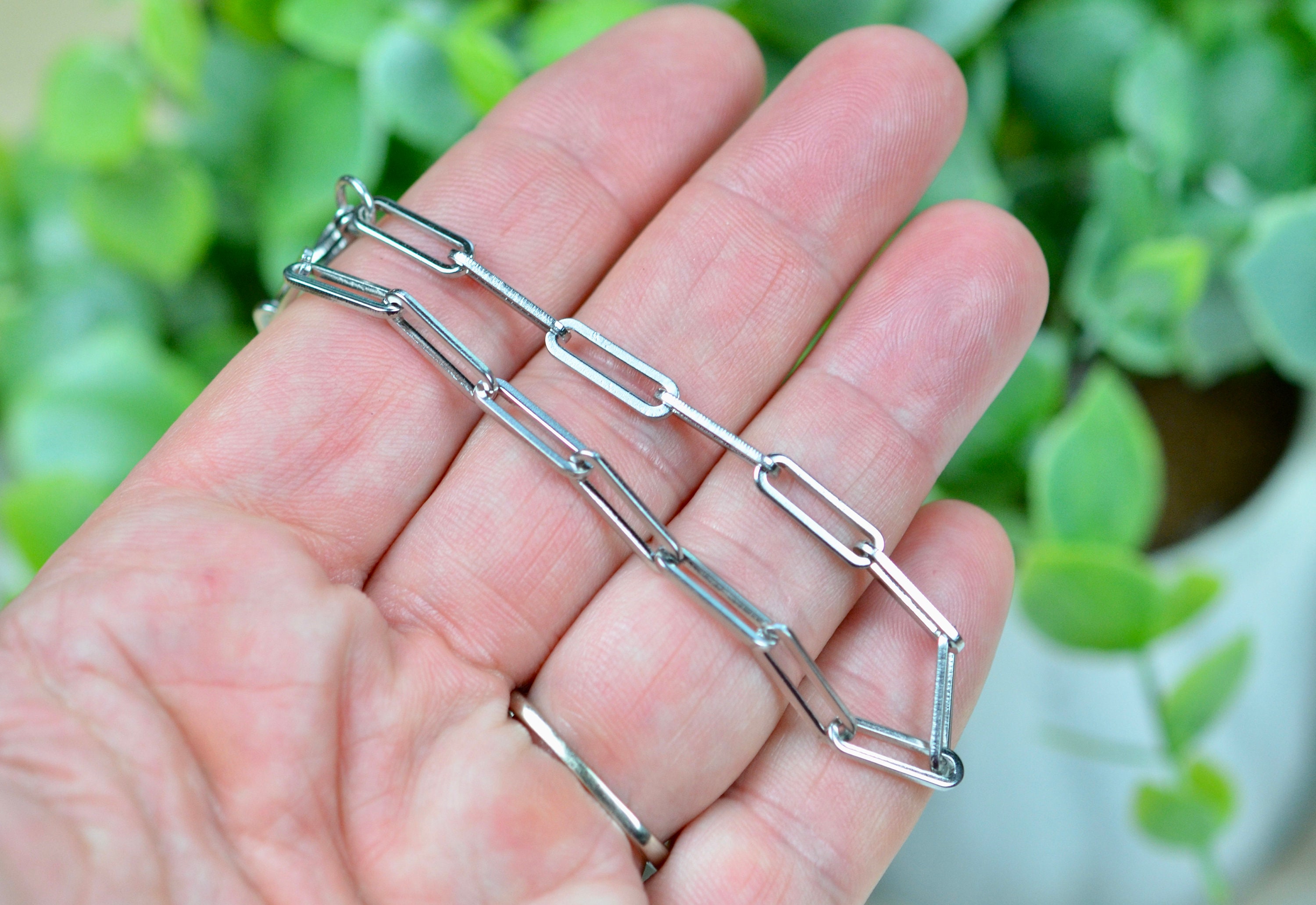 BULK 10 Stainless Steel 9 Oval Paper Clip Link | Etsy