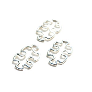 BULK 20 Puzzle Connector Piece Silver Tone Charm SC4260 - Etsy