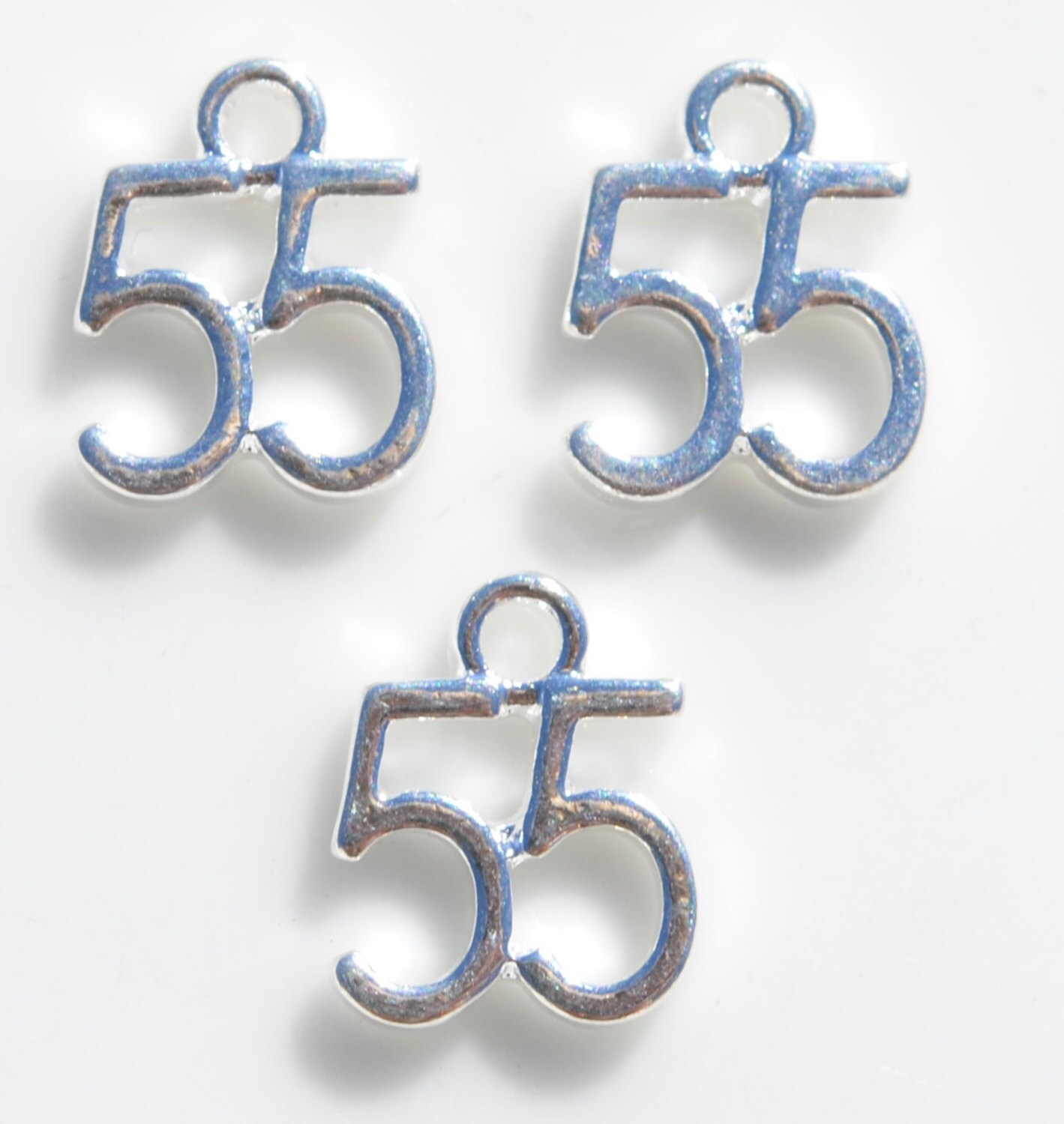 BULK 20 Number 55 Silver Tone Charms SC3950 - Etsy