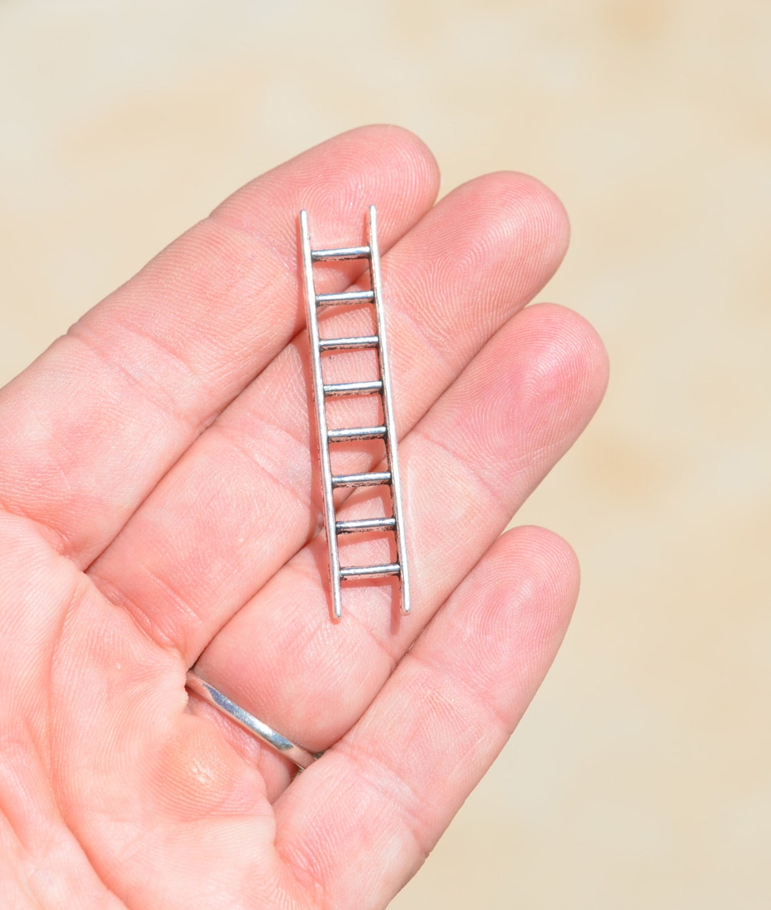 5 Ladder Silver Tone Charms SC1849 - Etsy