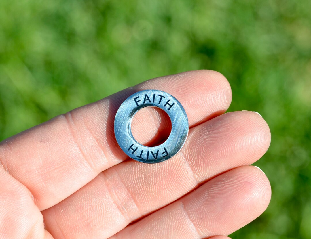 1 Stainless Steel Faith Ring Charm SC5347 - Etsy