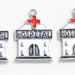 5 Hospital Silver Tone and White Enamel Charms SC4220 - Etsy