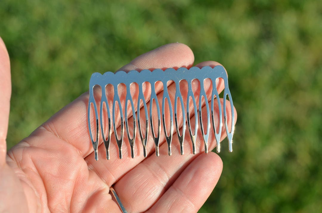 10 Rose Gold Tone Hair Comb Blanks F574 - Etsy