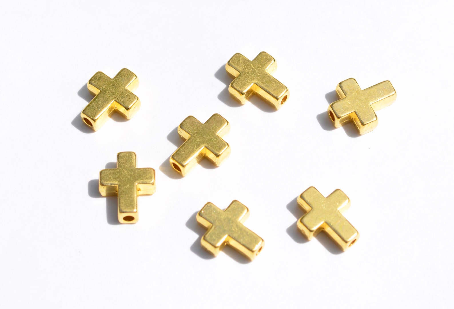BULK 20 Cross Beads Gold Tone 14 X 12mm BD538 - Etsy