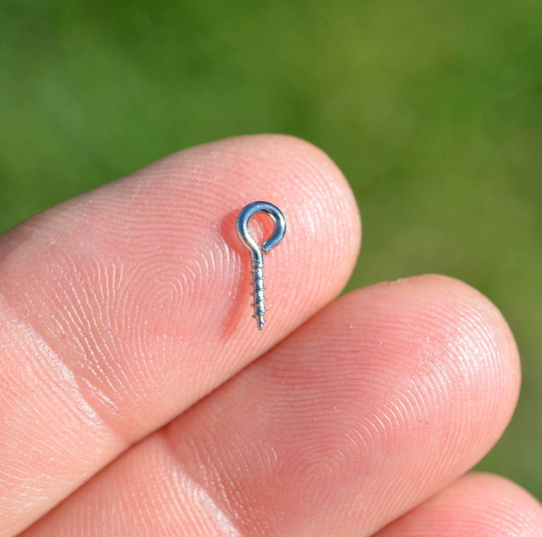 100 Silver Tone 12mm Screw Eyes F563 - Etsy