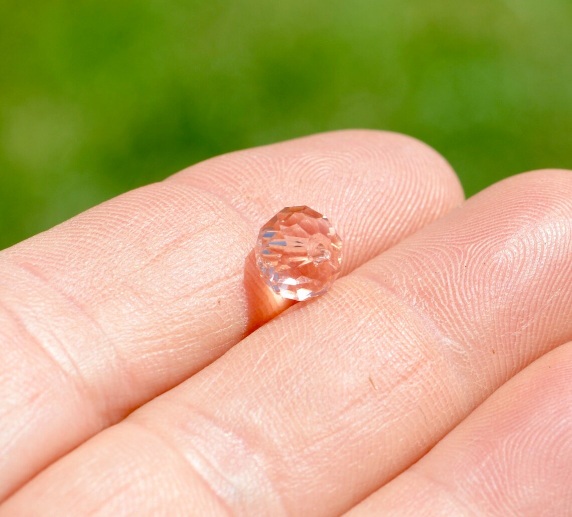 70 Light Pink 8mm Faceted Rondelle Crystal Beads BD867 - Etsy