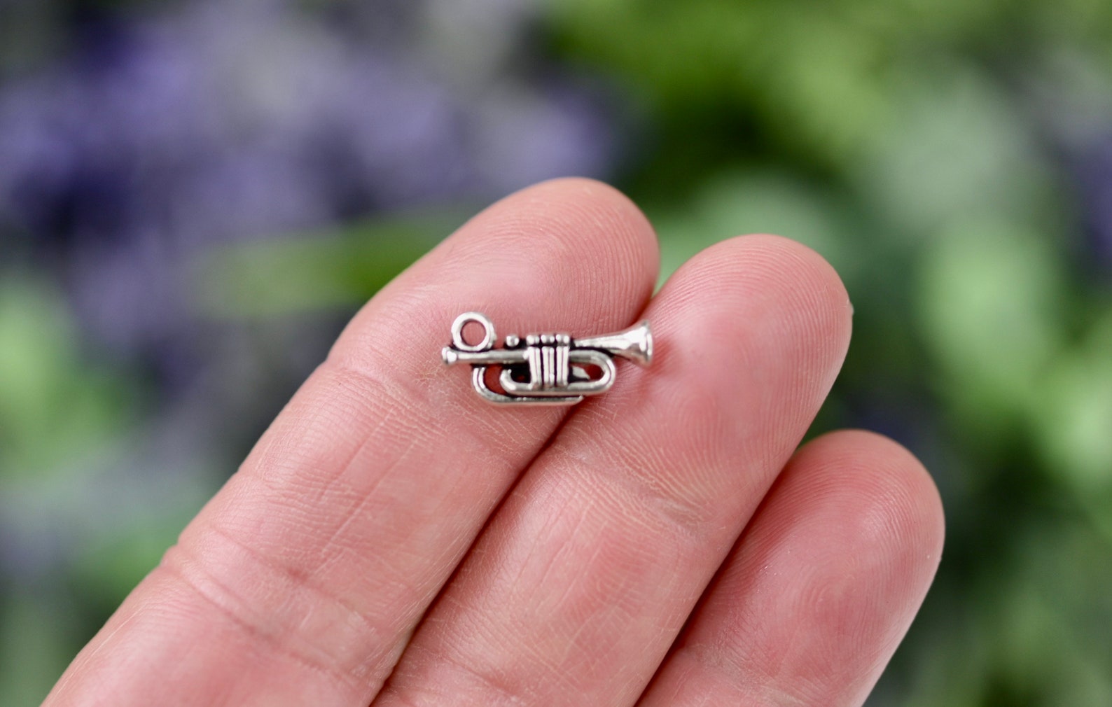 1 Trumpet Silver Tone Charm SC1923 - Etsy