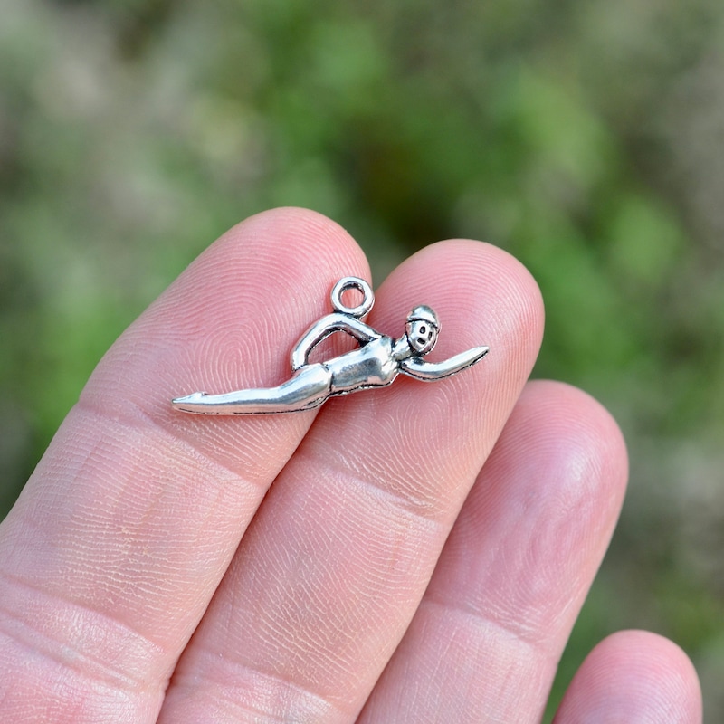 Swimmer Charm - Etsy
