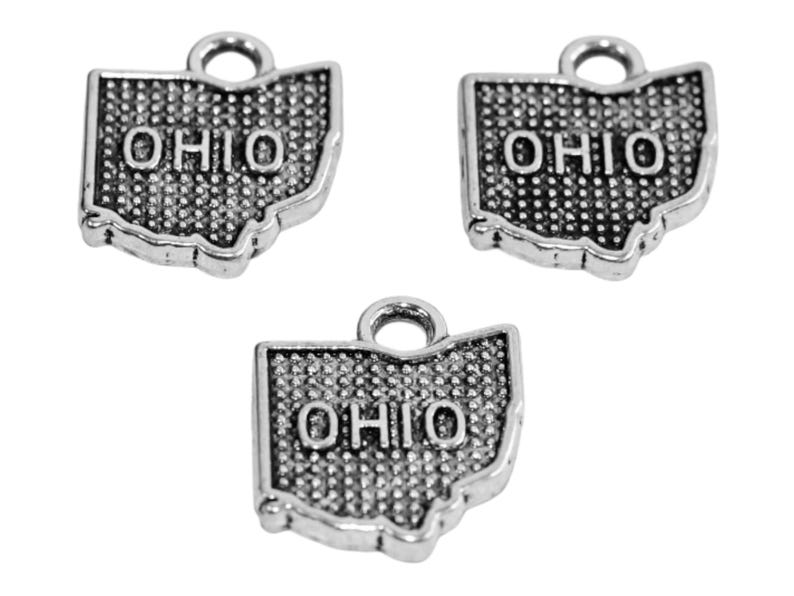 1 State of Ohio Silver Tone Charm SC2976 - Etsy