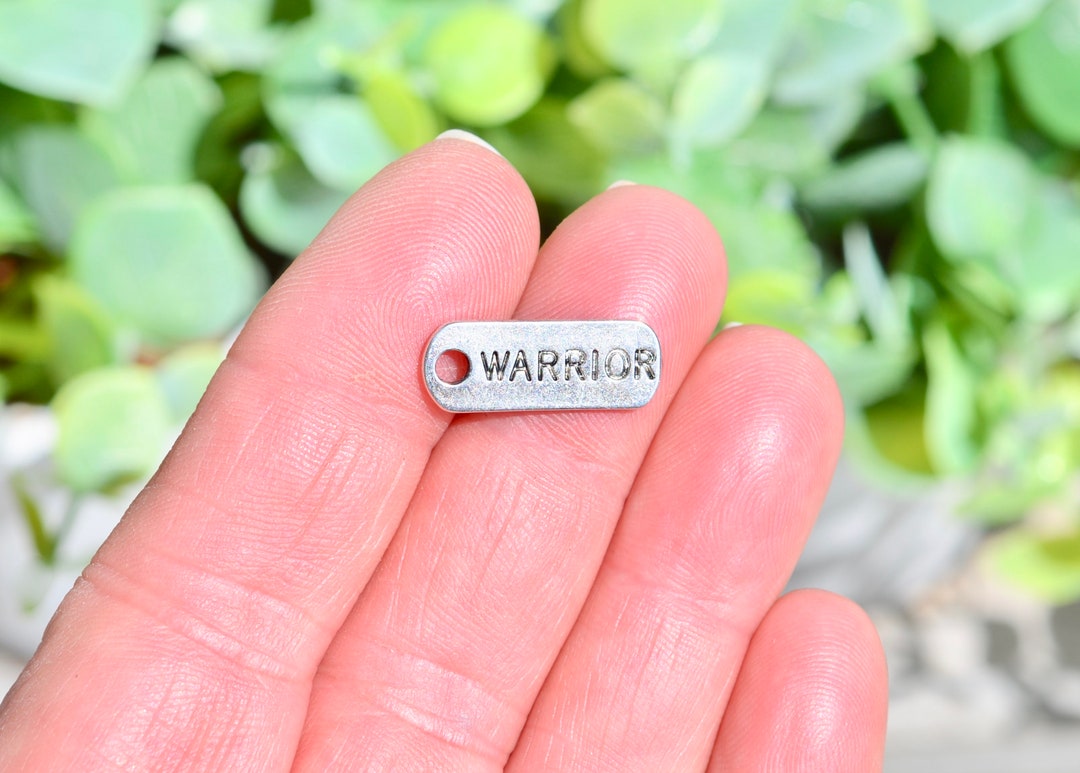 10 WARRIOR Silver Tone Charms SC2687 - Etsy