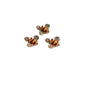 BULK 20 Gold and Black Enamel Bee Charms GC2746 - Etsy