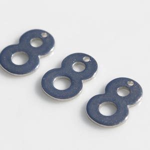 1 Stainless Steel Number 8 Charm SC5084 - Etsy