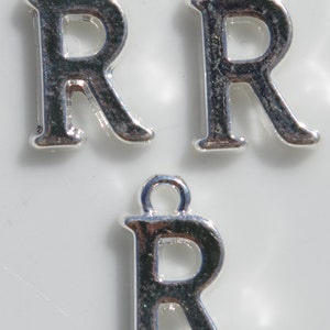 5 Letter R Silver Tonecharms SC3847 - Etsy