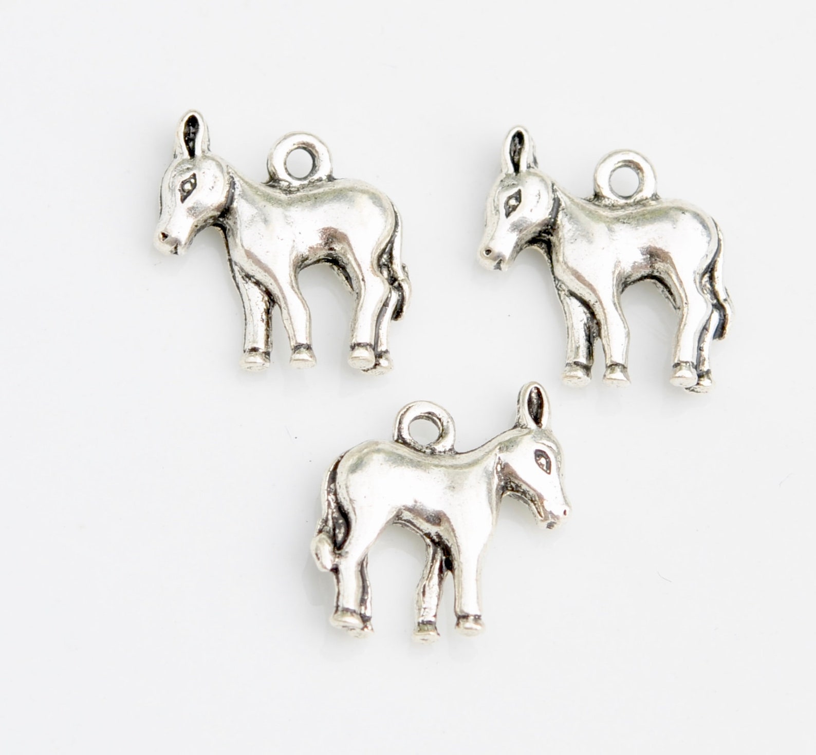 BULK 20 Donkey 3D Silver Tone Charms SC6800 - Etsy