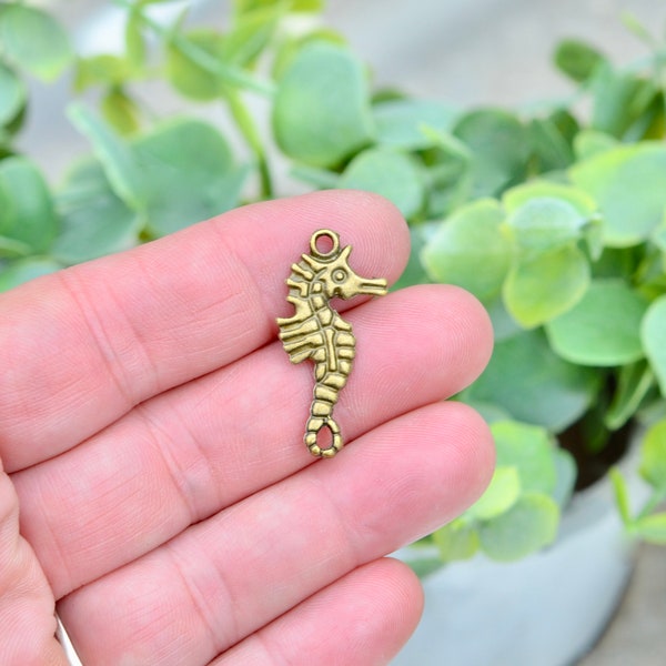 Seahorse Charm - Etsy