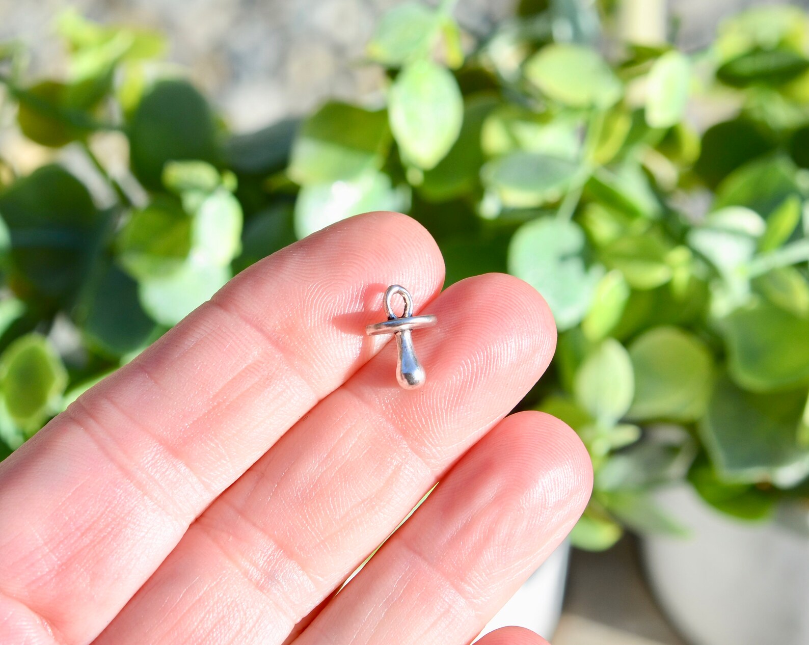 1 Baby Pacifier Silver Tone Charm SC5038 - Etsy