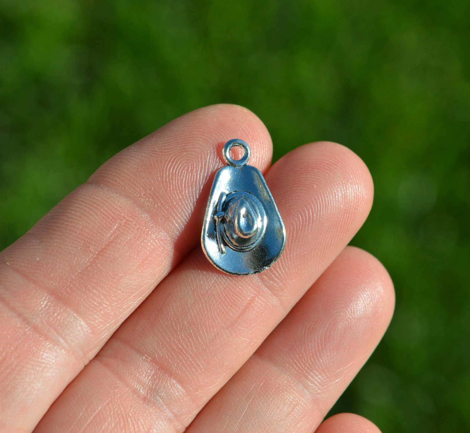 BULK 20 Silver Cowboy Hat Charms SC4125 | Etsy