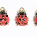 BULK 20 Red and Black Enamel Ladybug Gold Tone Charms GC3670 - Etsy