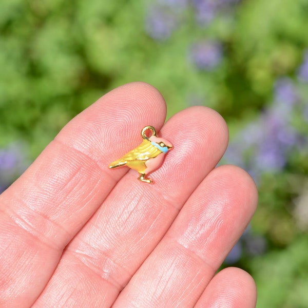 Yellow Bird Charms - Etsy