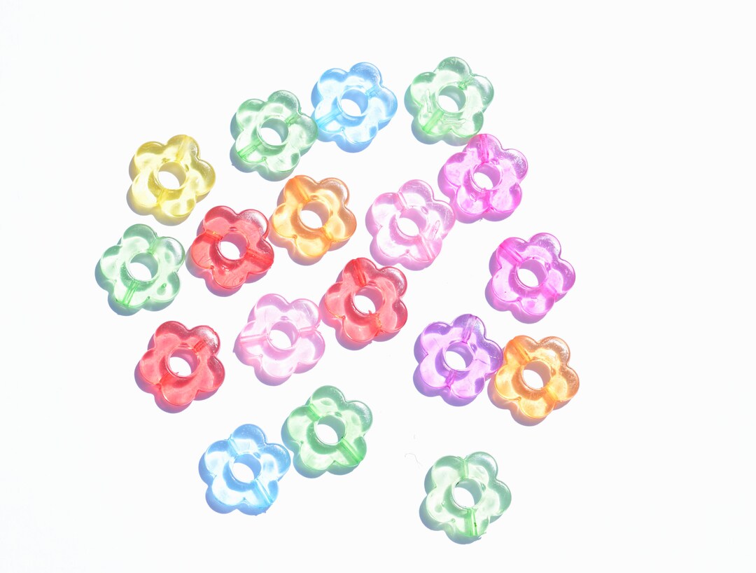 10 Assorted Color Flower Bead Frames BD1069 - Etsy