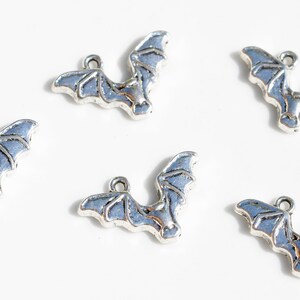 1 Bat Silver Tone Charm SC1351 - Etsy
