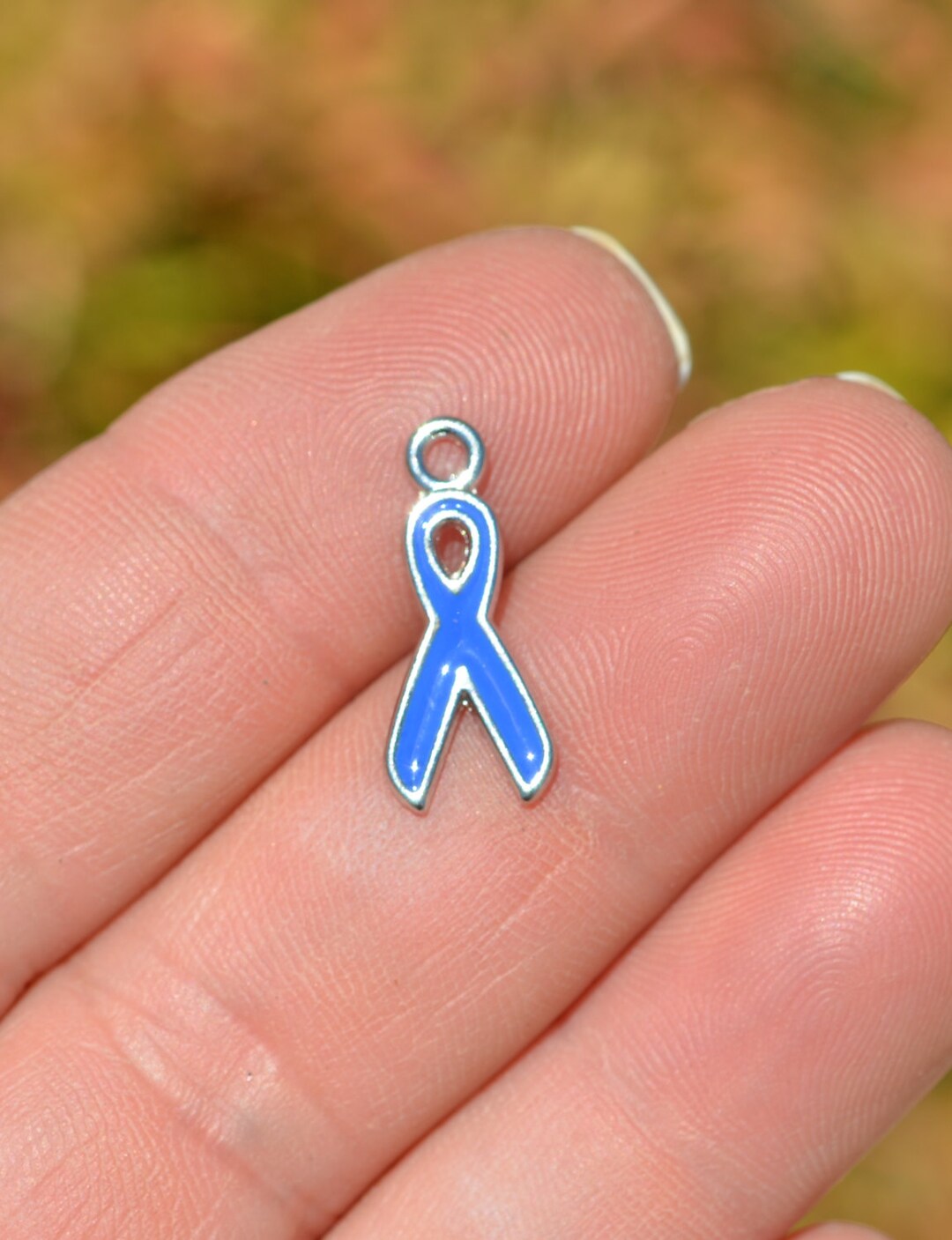 BULK 20 Blue Enamel Cancer Awareness Ribbon Charms SC3926 - Etsy
