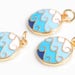 1 Blue and White Enamel Wave Charm GC5700 - Etsy