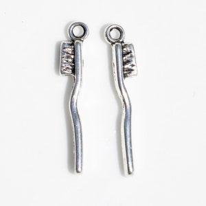 BULK 20 Toothbrush 3D Silver Tone Charms SC3338 - Etsy