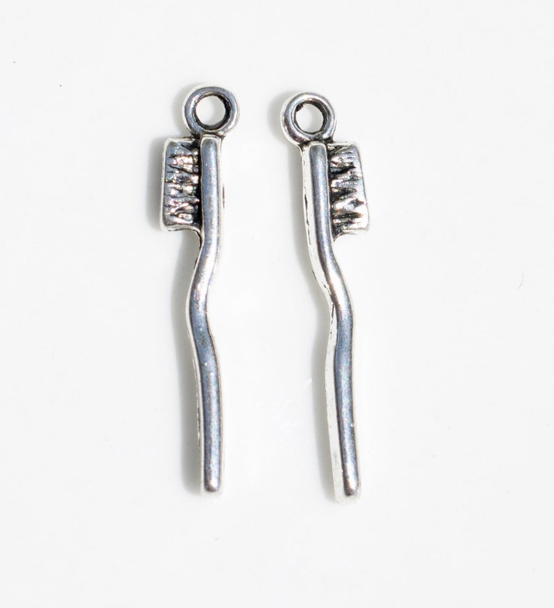 BULK 20 Toothbrush 3D Silver Tone Charms SC3338 - Etsy
