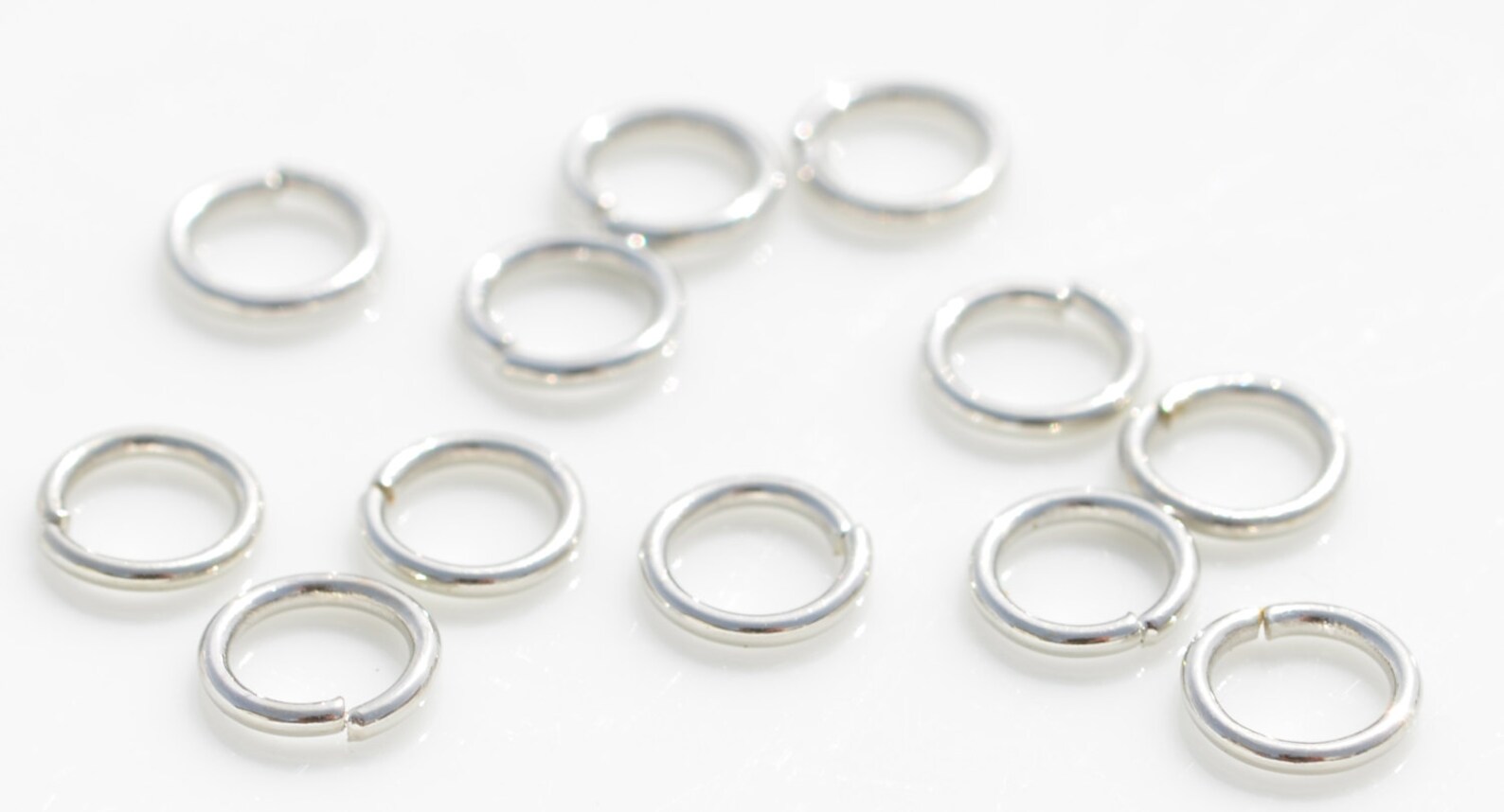 25 Bright Silver Tone 6mm Jump Rings F121 - Etsy