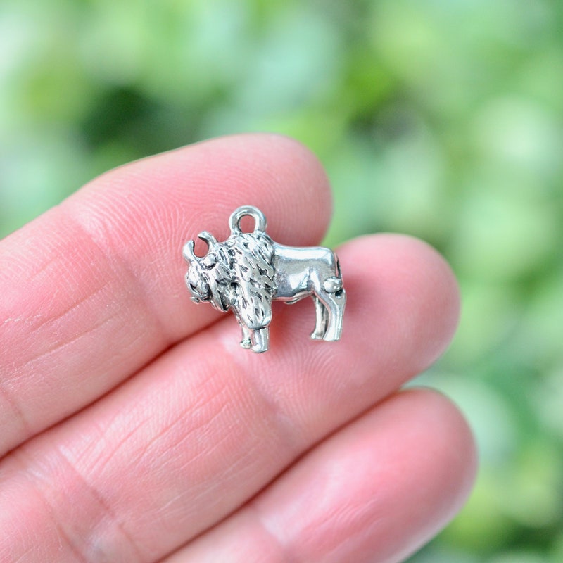 Bison Charm - Etsy
