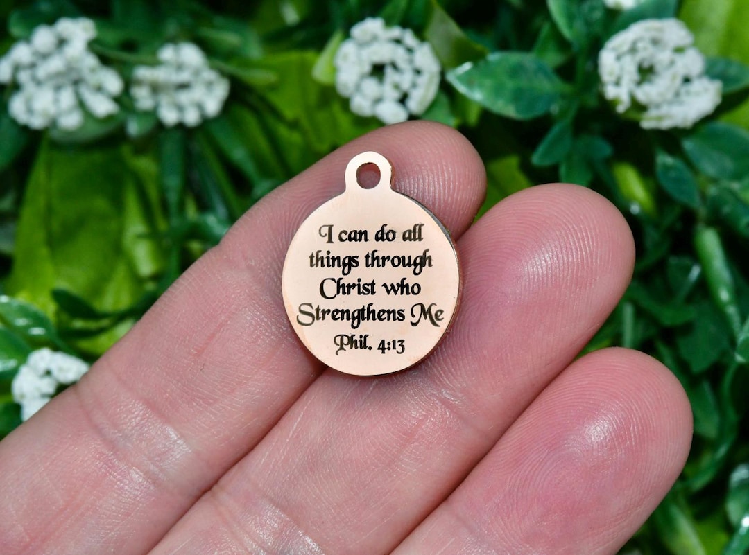 I Can Do All Things Through Christ, Bible Verse Custom Laser Engraved ...