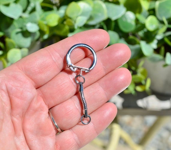 5 European Silver Tone Key Rings Fits European Beads F492 Etsy