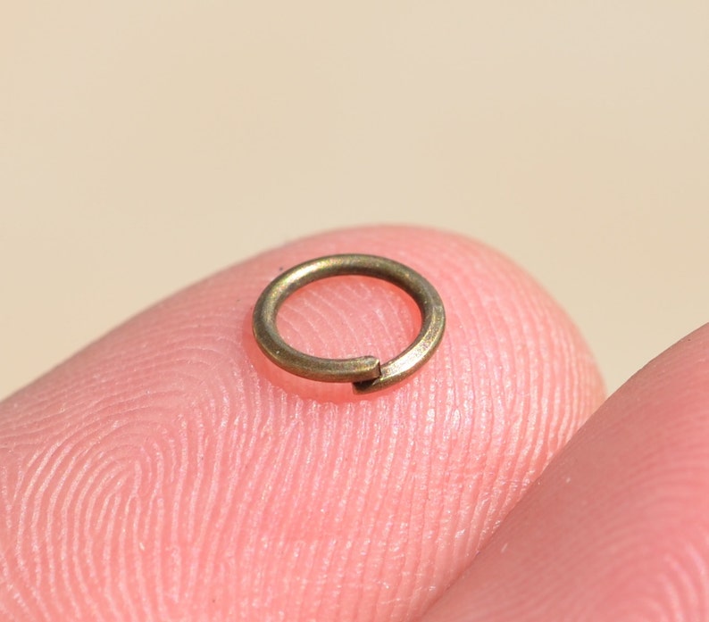 BULK 100 Bronze Tone 6mm Jump Rings F118 - Etsy