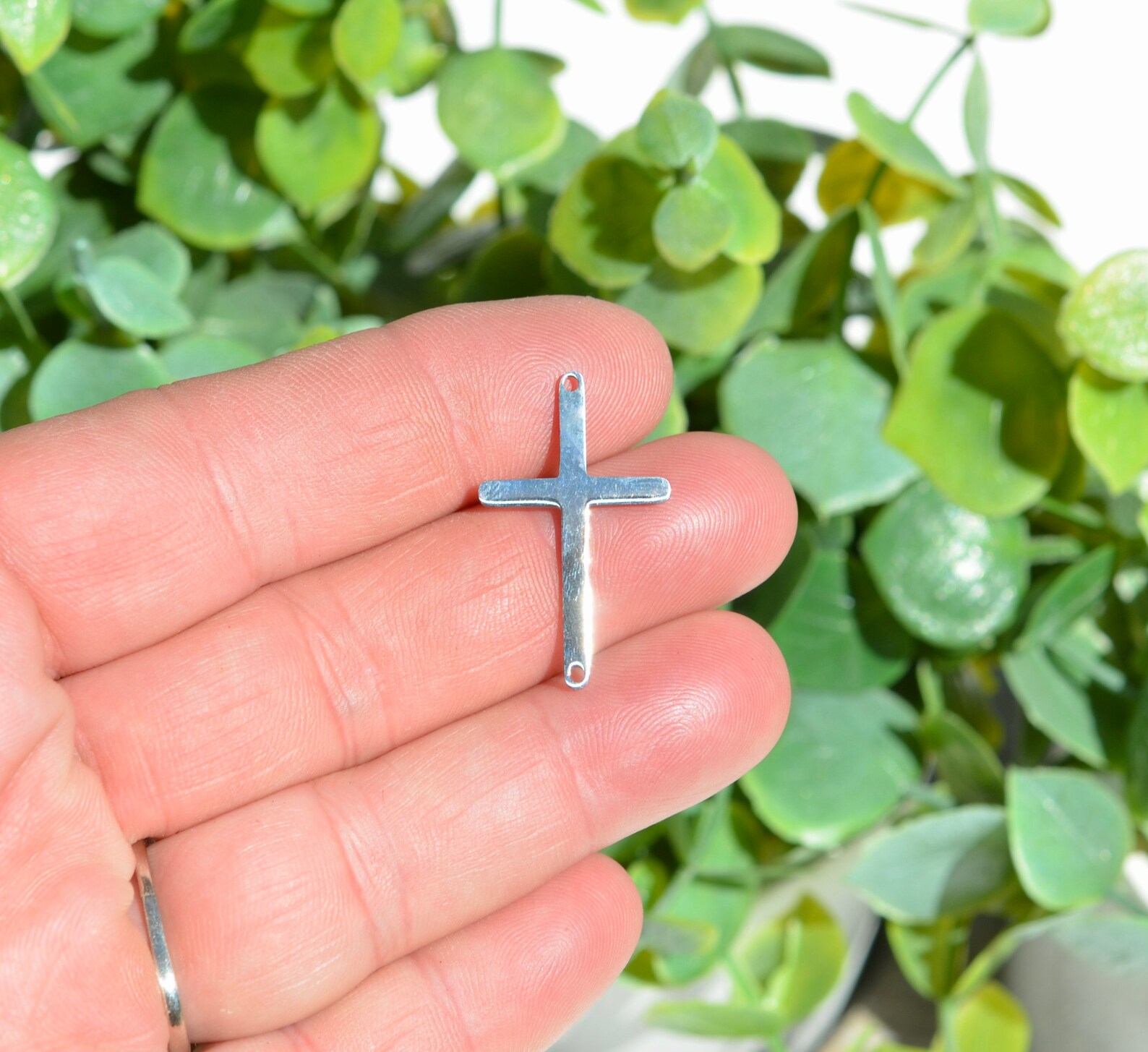 BULK 10 Stainless Steel Cross Connector 30mm Charm SC6919 - Etsy