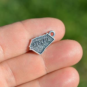 BULK 20 State of Georgia Silver Tone Charms SC5334 - Etsy