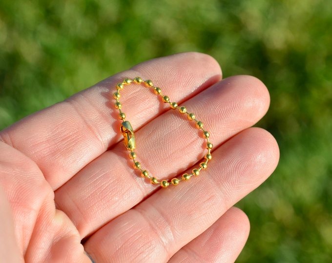BULK 50 Gold Plated Ball Chain Key Chains F572 - Etsy