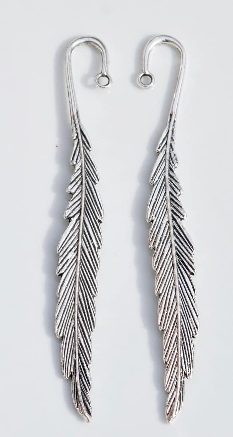 BULK 20 Feather Bookmark Silver Tone Holders F392 - Etsy