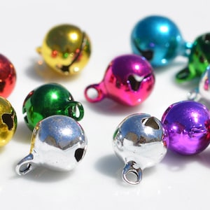 10 Small Colored 14mm Bells SC3336 - Etsy