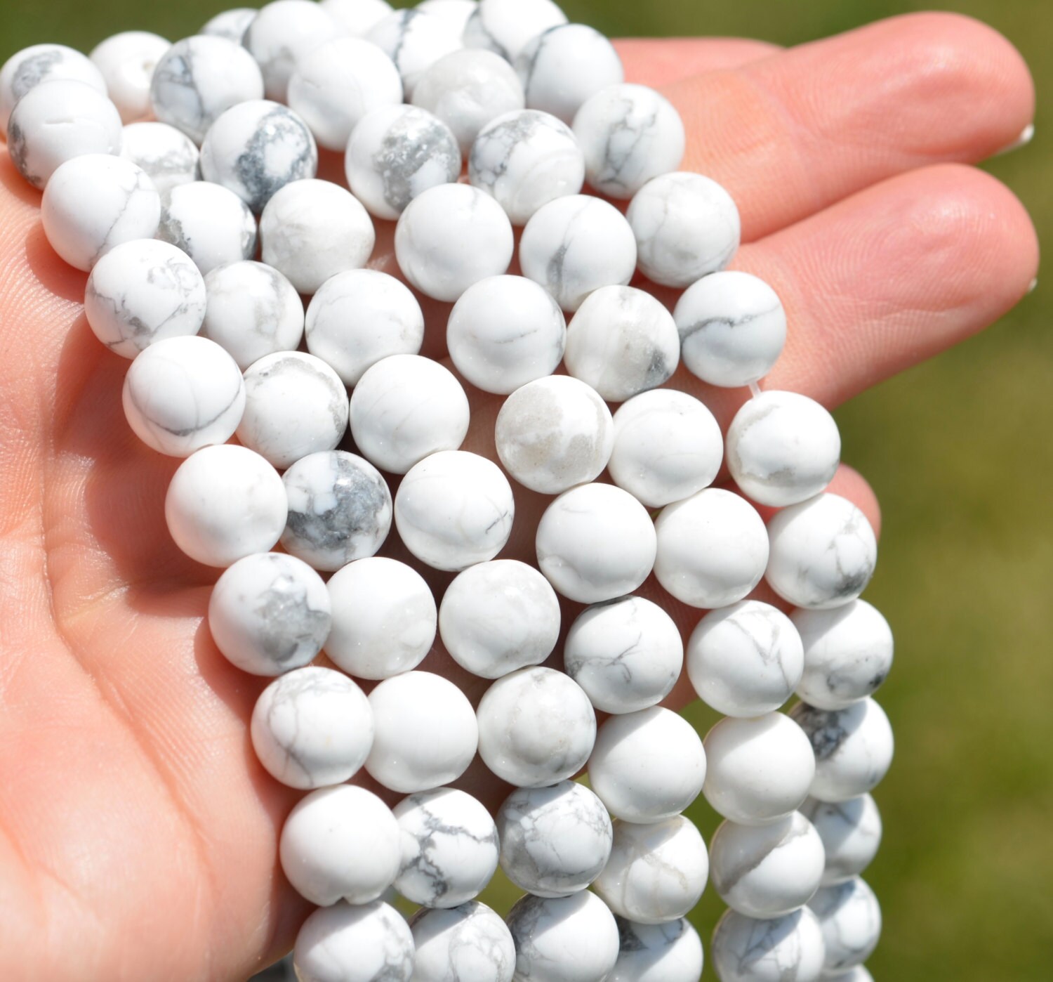 1 Strand 9mm Howlite Beads BD970 - Etsy