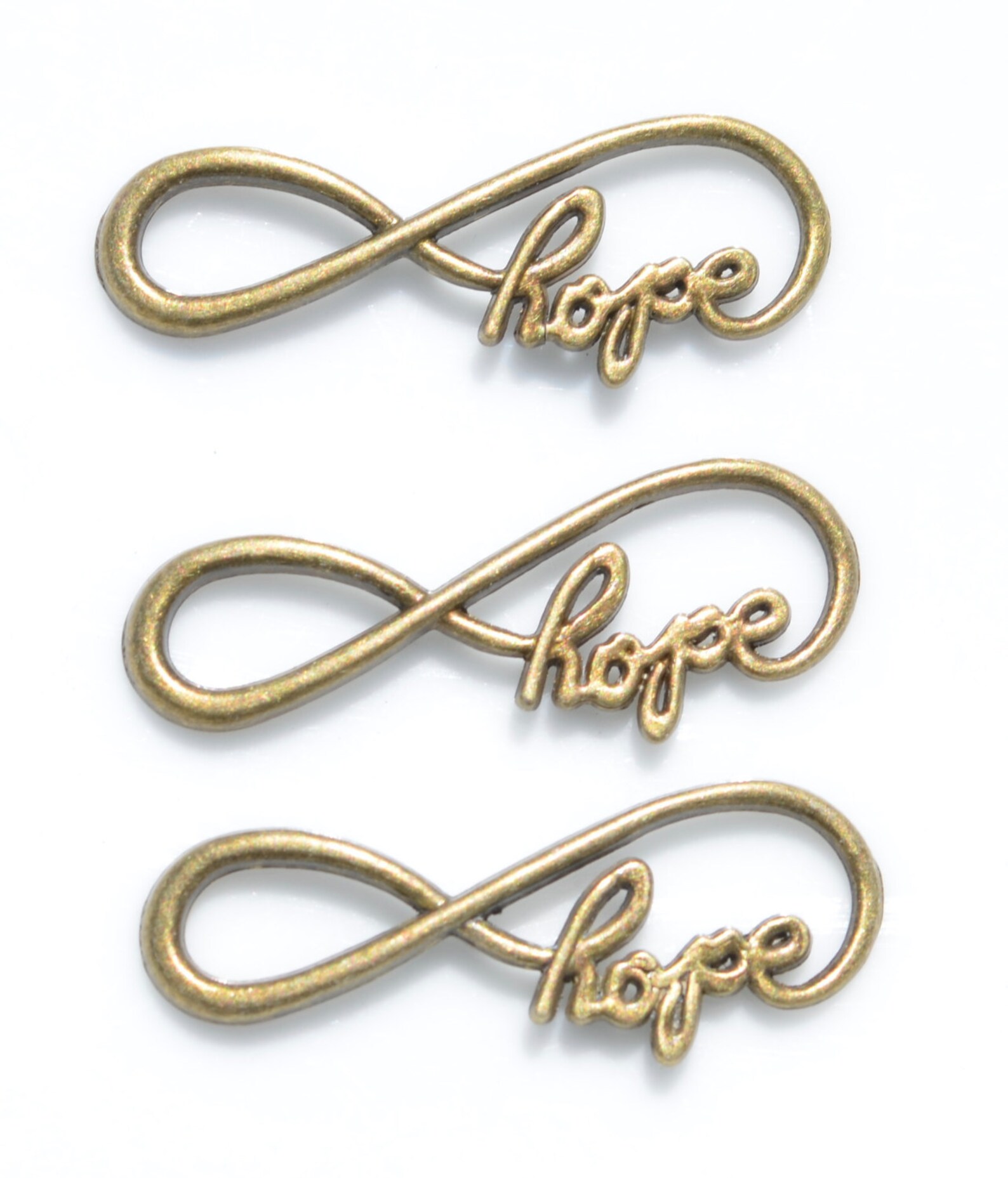 BULK 20 Infinity Hope Bronze Tone Connector Charms BC3576 | Etsy