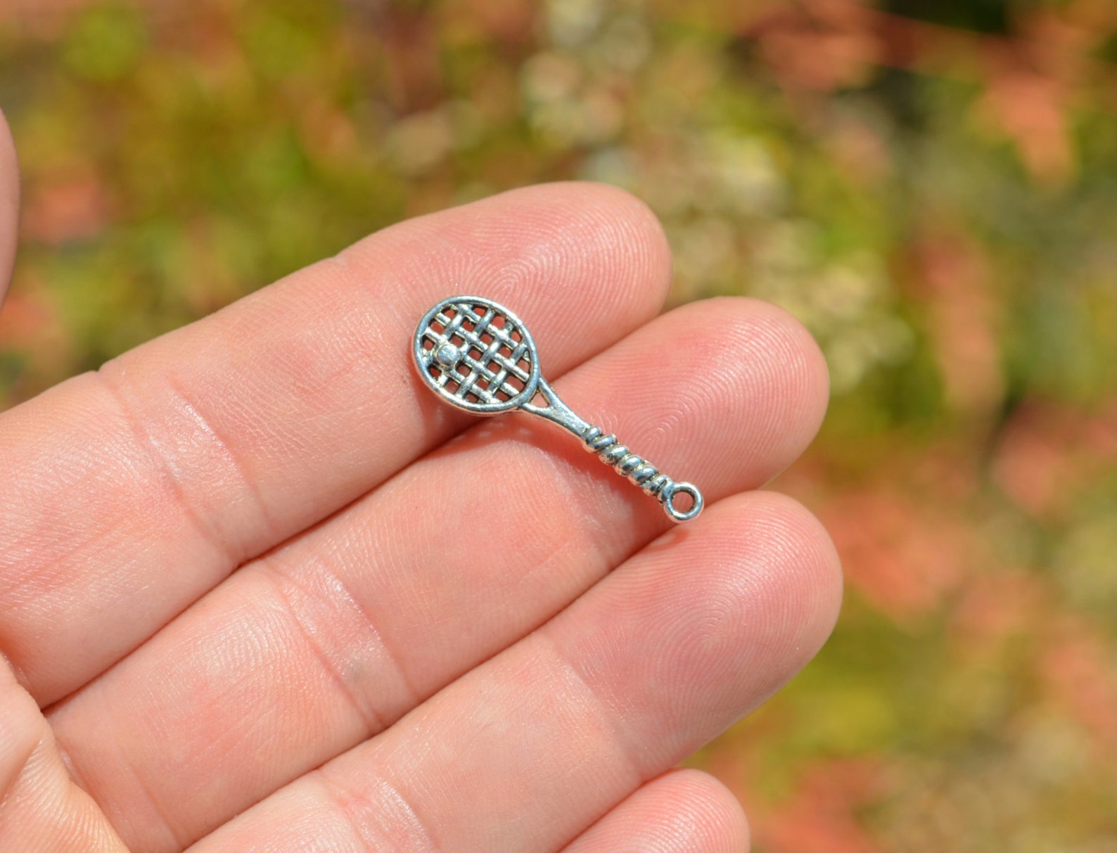 BULK 50 Tennis Racquet Silver Tone Charms SC6006 - Etsy