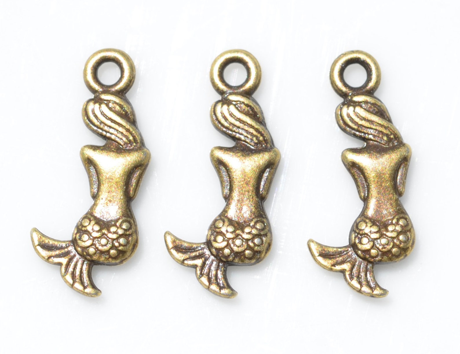 1 Bronze Mermaid Charm BC2726 - Etsy