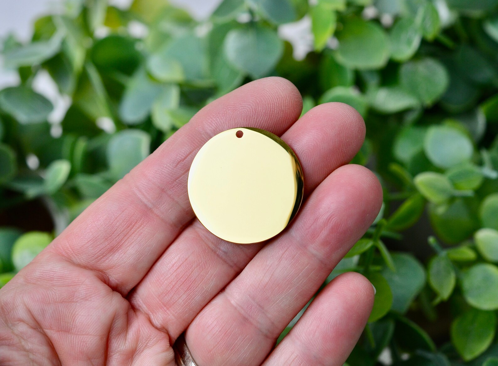 Personalized Gold Plated Stainless Steel 30mm Charm Laser - Etsy