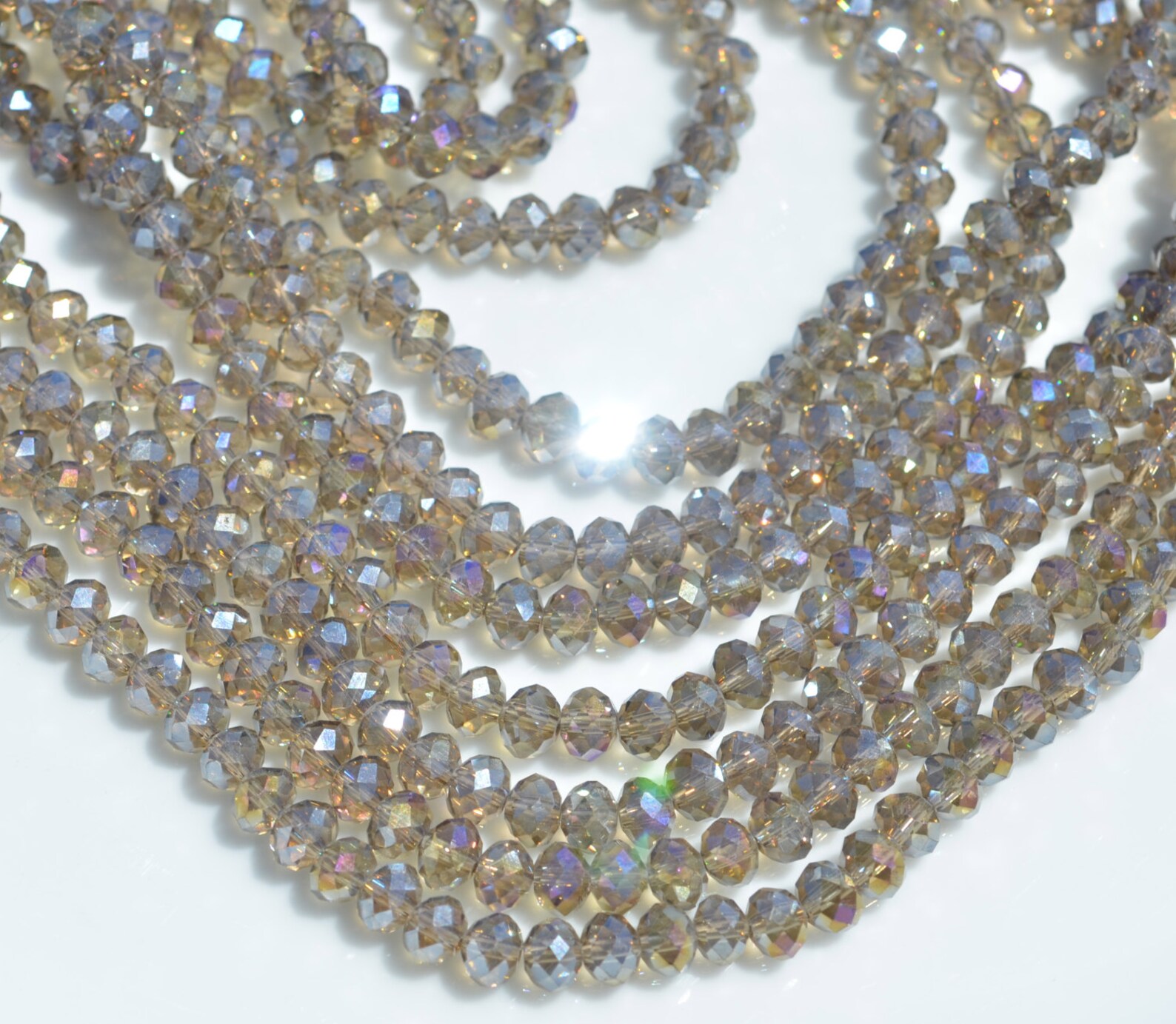 90 Crystal Medium Purple Colored 4 X 6mm Rondelle Beads BD881 - Etsy